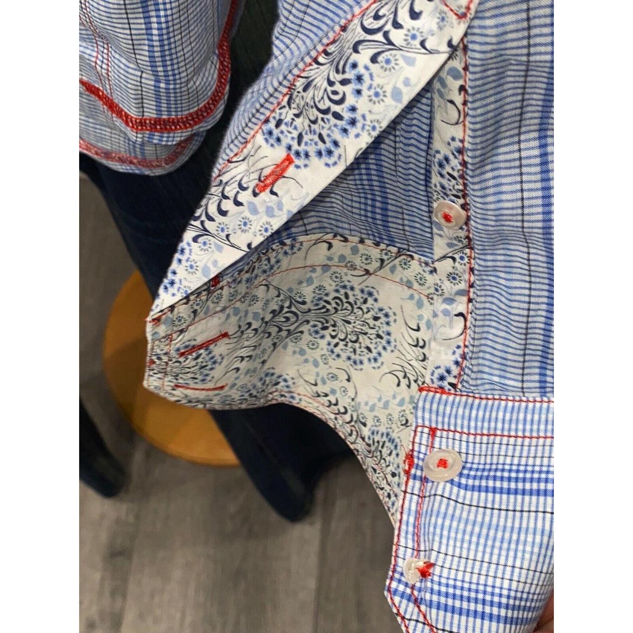 Georg Roth Los Angeles Bluish Red LONG SLEEVE SHIRT... - Depop