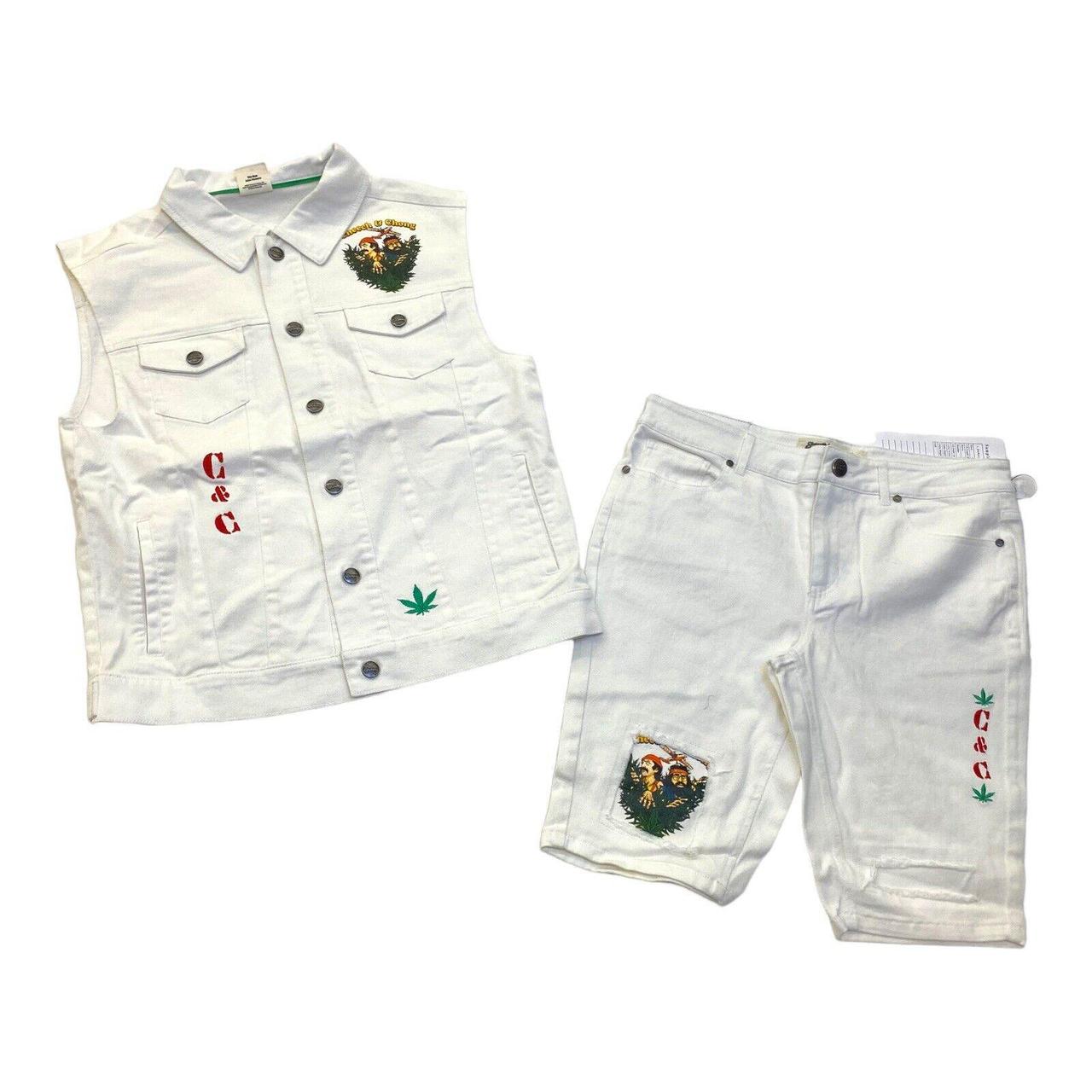 Cheech&Chong 100% Authentic 2p Set Collared Vest... - Depop