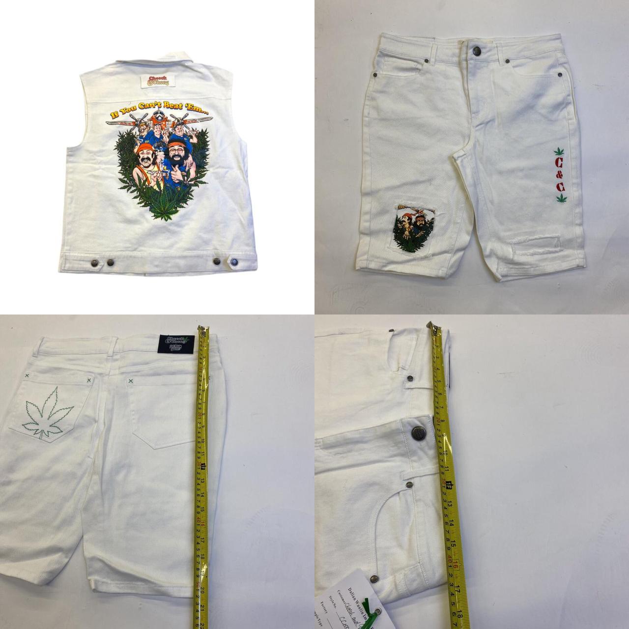 Cheech&Chong 100% Authentic 2p Set Collared Vest... - Depop