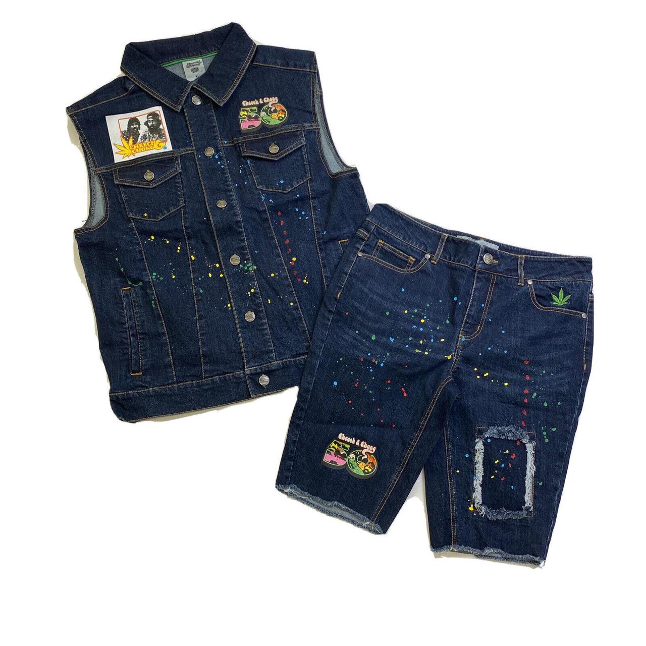 Cheech&Chong 100% Authentic 2p Set Collared Vest... - Depop