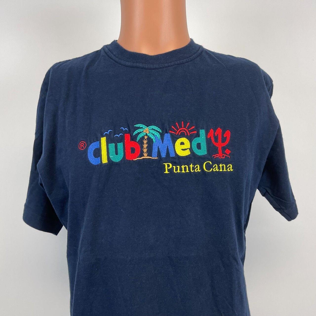 Club Med Punta Cana Embroidered T Shirt Vtg... - Depop