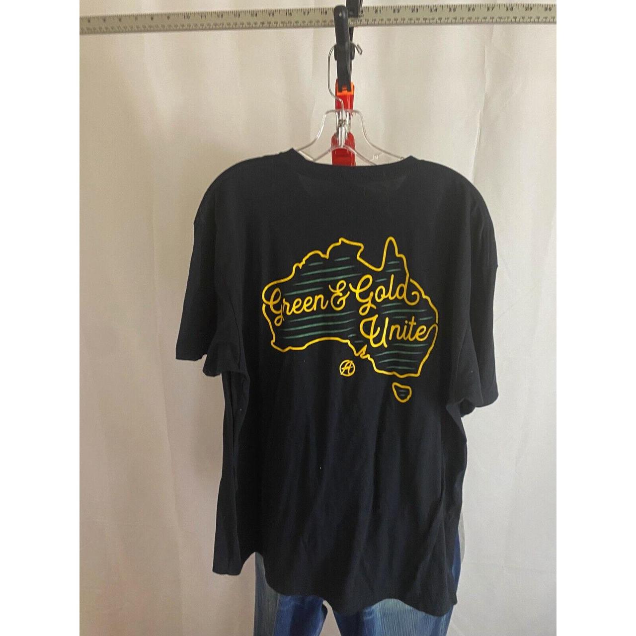 FIGHTIN AUSSIES GREEN GOLD UNITE TEE T SHIRT 2XL... - Depop