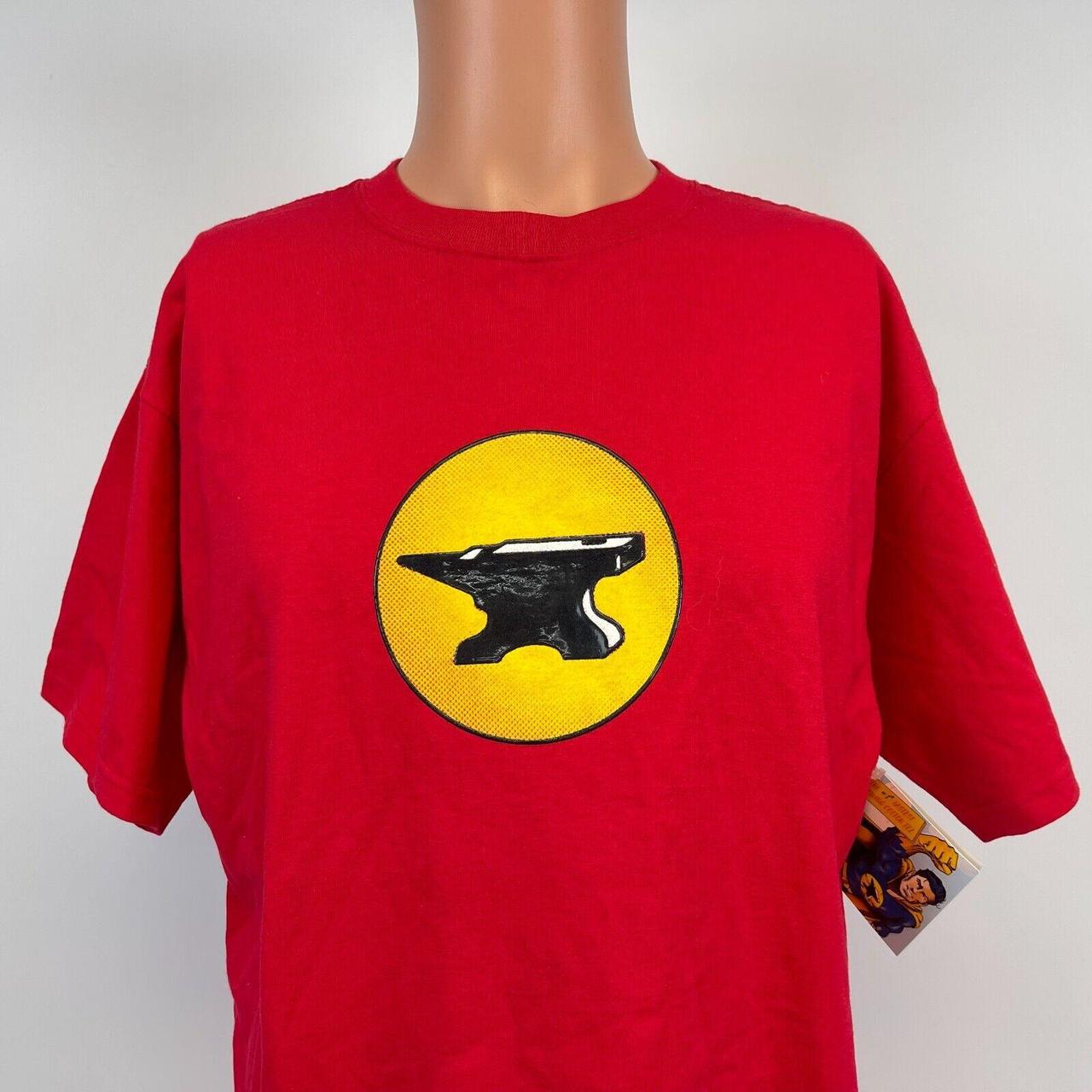 Anvil Clothing Embossed Logo T Shirt Vtg New... - Depop