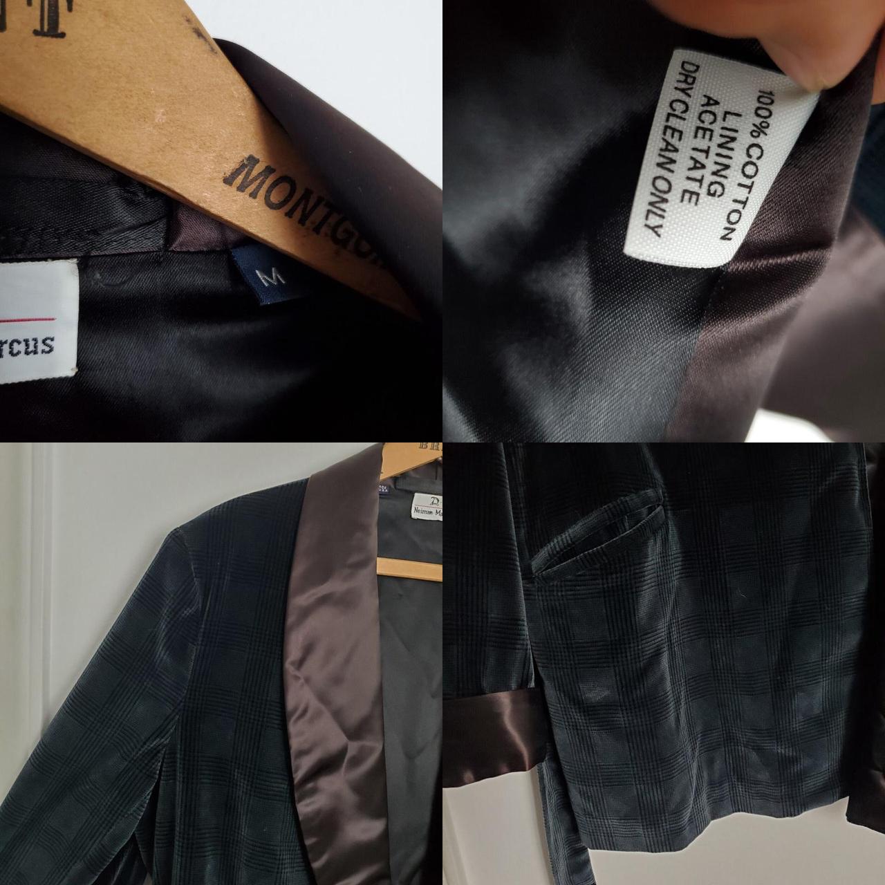 Vintage Neiman Marcus Velvet Smoking Jacket Belted Depop