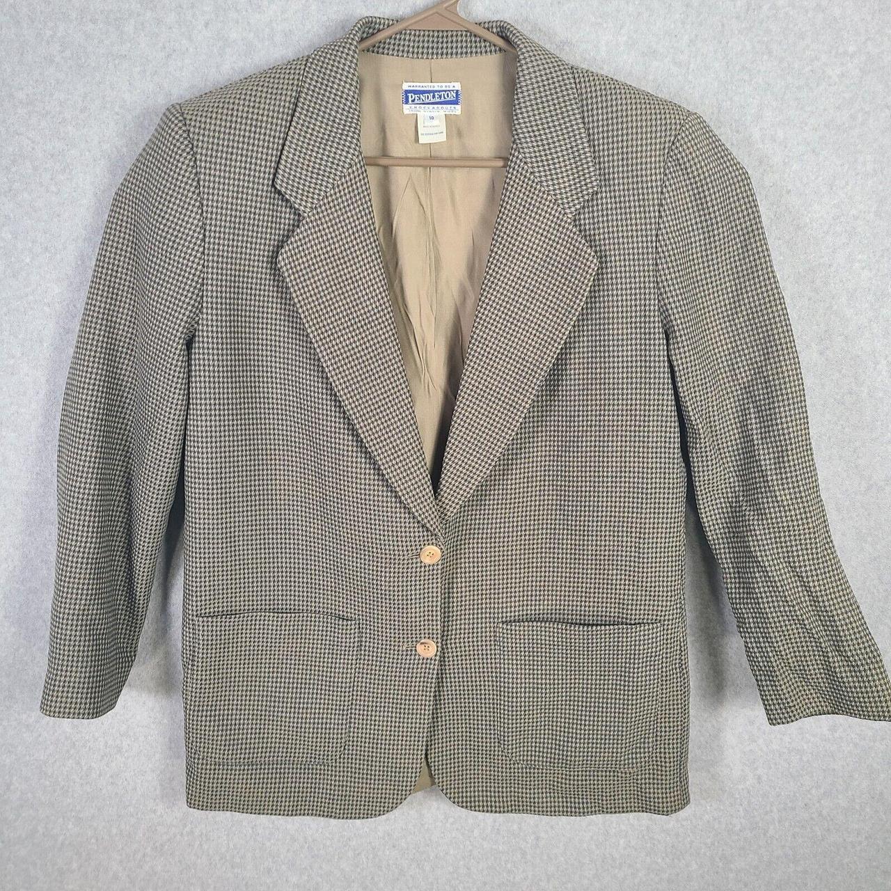 PENDLETON WOMENS TWO BUTTON BLAZER JACKET SIZE 10... - Depop