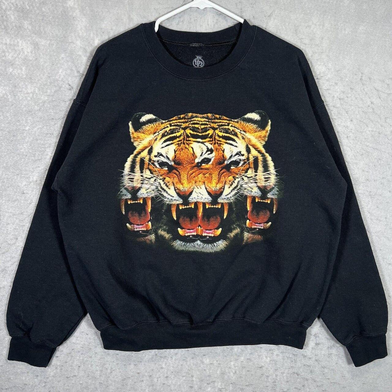 A1 BODY RAGS CLOTHING TIGER CREWNECK SWEATSHIRT... - Depop