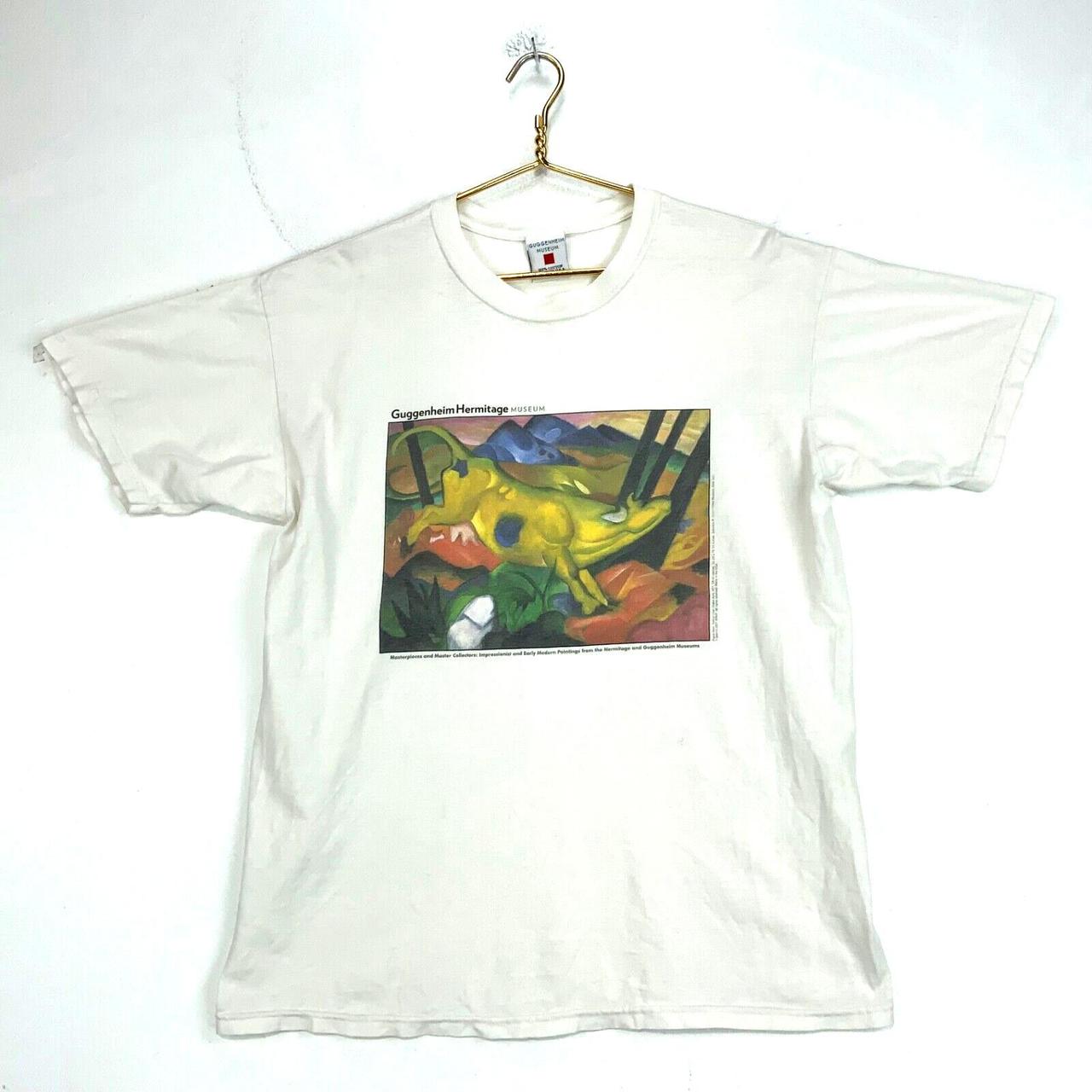 VINTAGE FRANZ MARC YELLOW COW 1911 OIL ON CANVAS... - Depop