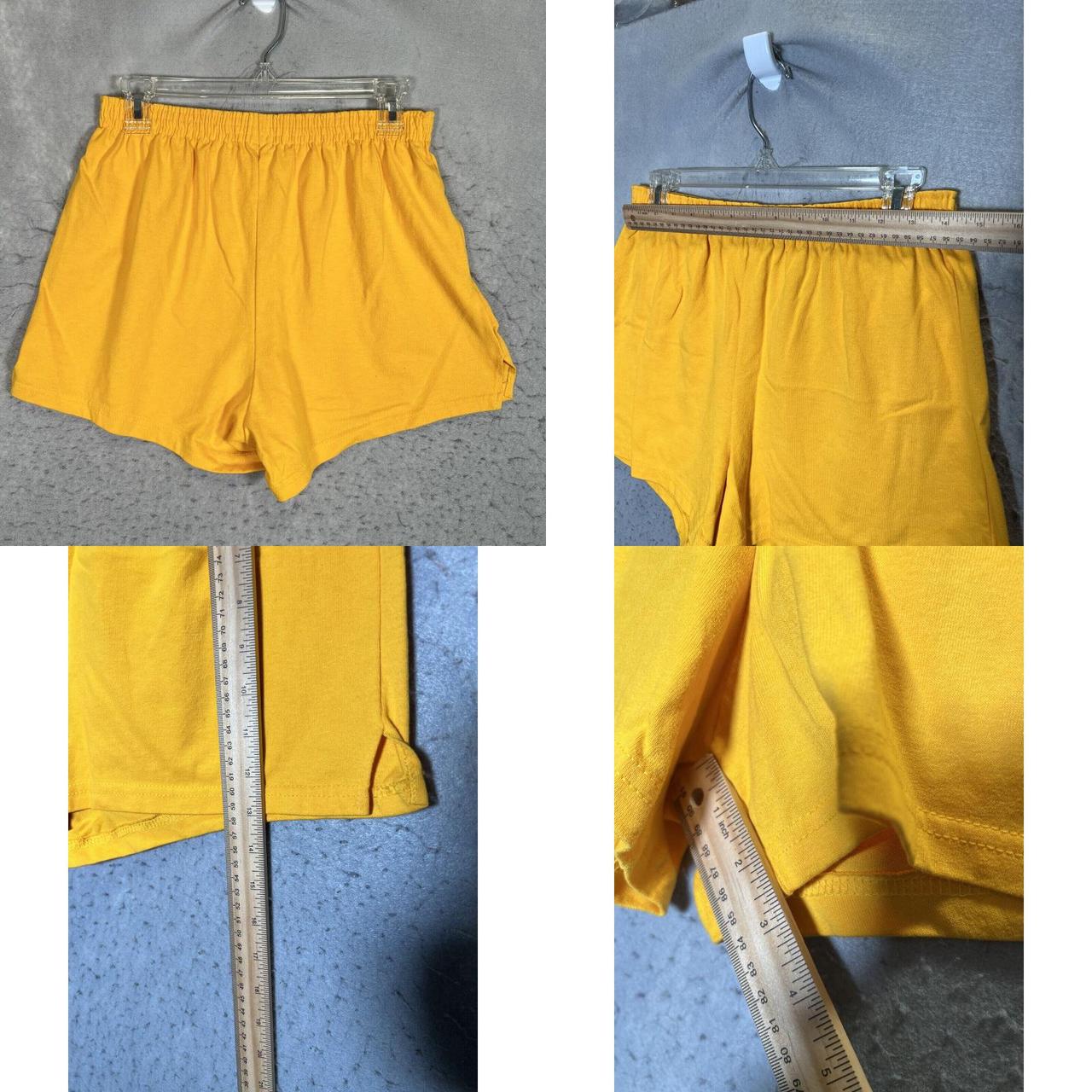 A1 VINTAGE SOFFE SHORTS YOUTH XL YELLOW MADE IN USA... - Depop