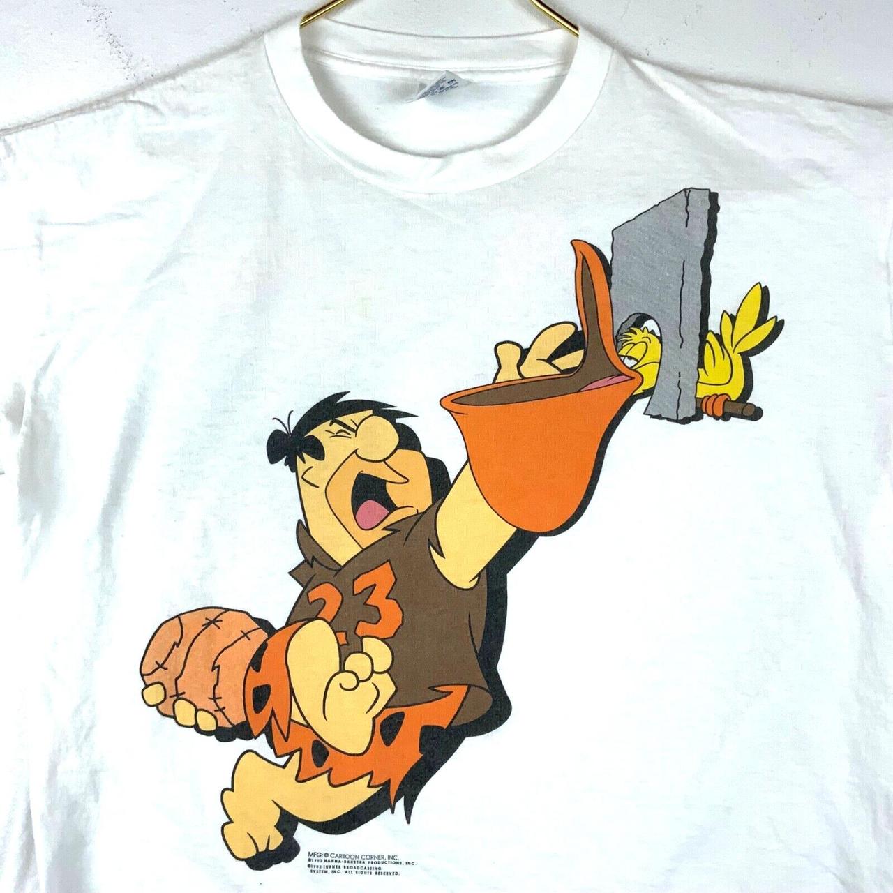 VINTAGE FRED FLINTSTONE THE FLINTSTONES T-SHIRT SIZE... - Depop