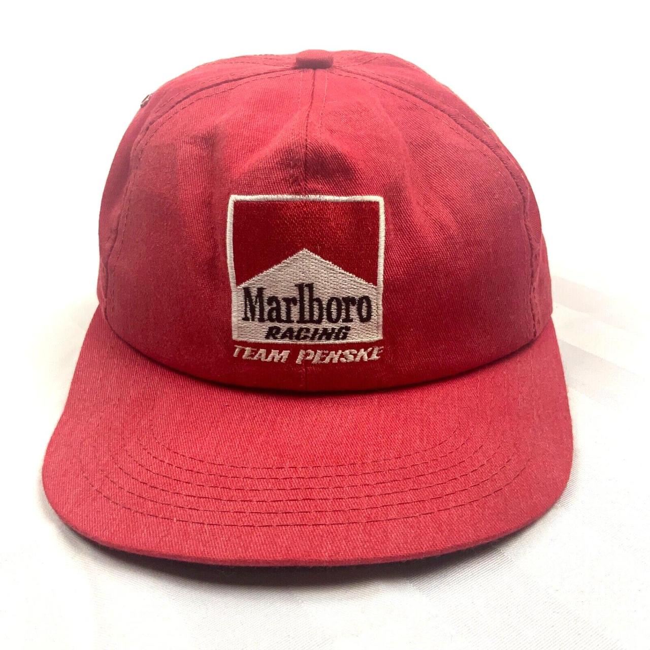 VINTAGE MARLBORO RACING TEAM PENSKE SNAPBACK HAT CAP... - Depop
