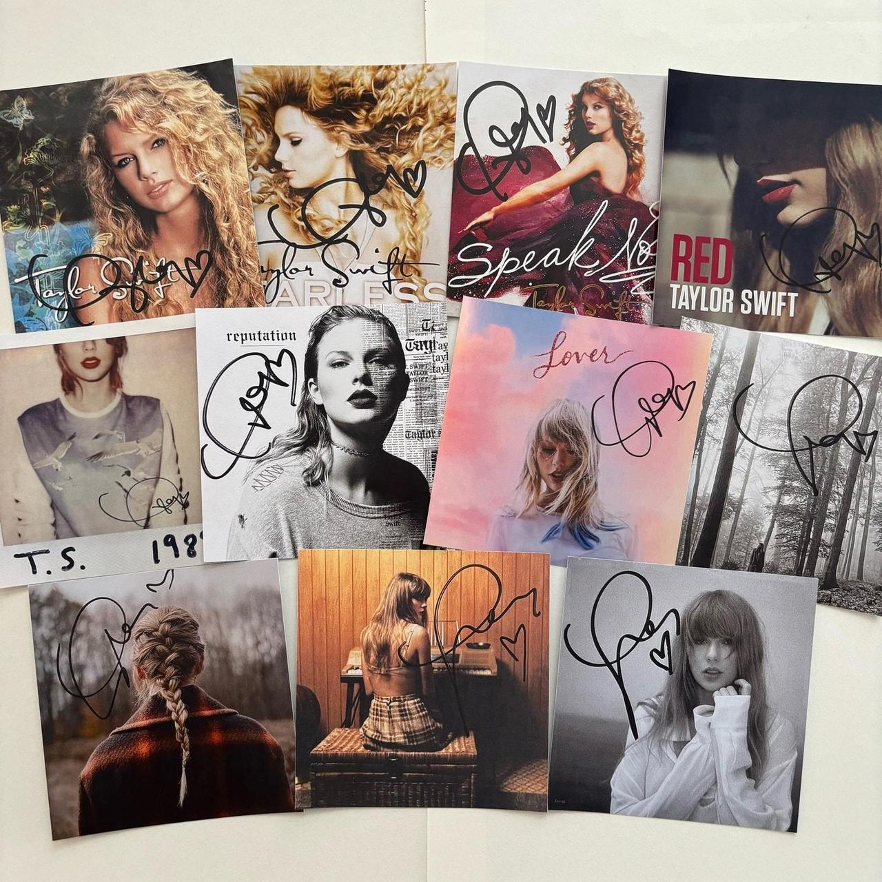 Fanmade Taylor Swift Signed CD Print Set Includes... - Depop