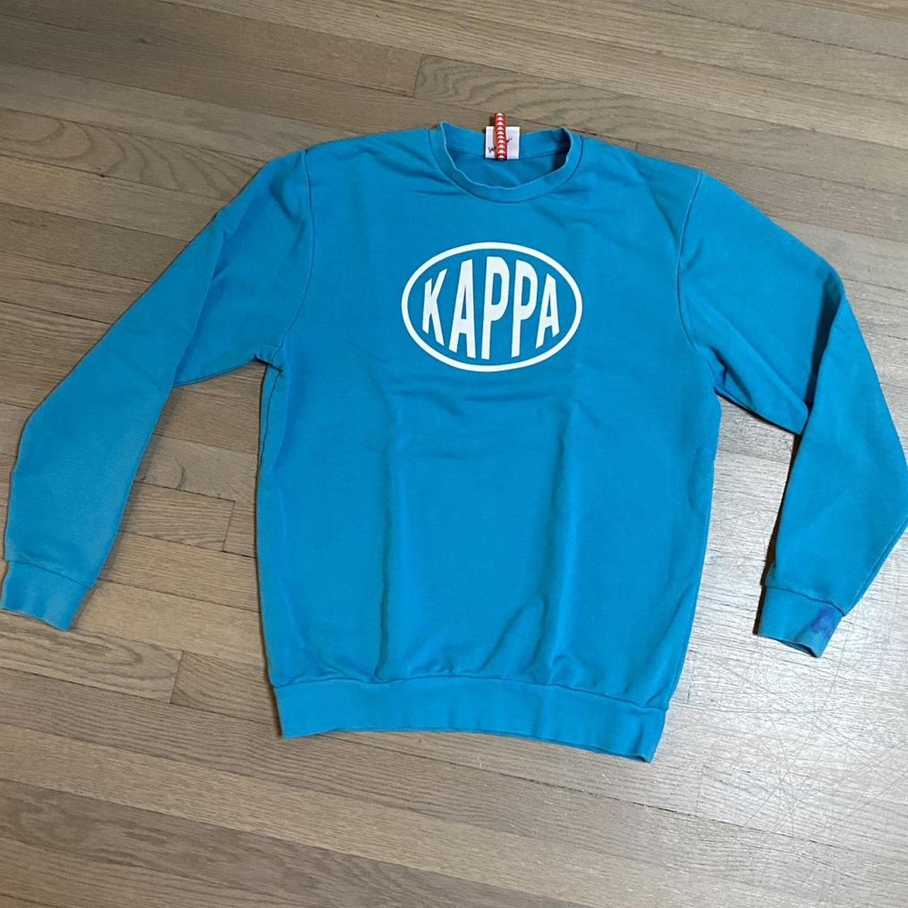 KAPPA Crewneck Heavy Material Drop Shoulders Worn A... - Depop