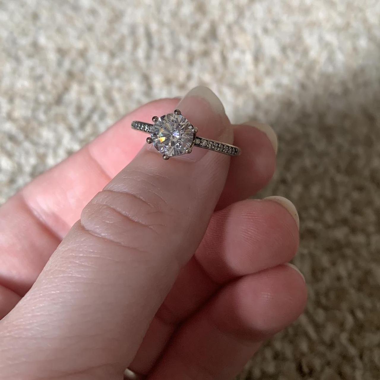 Silver Pandora Solitaire Ring ⚠️48 HOUR 30% OFF... - Depop