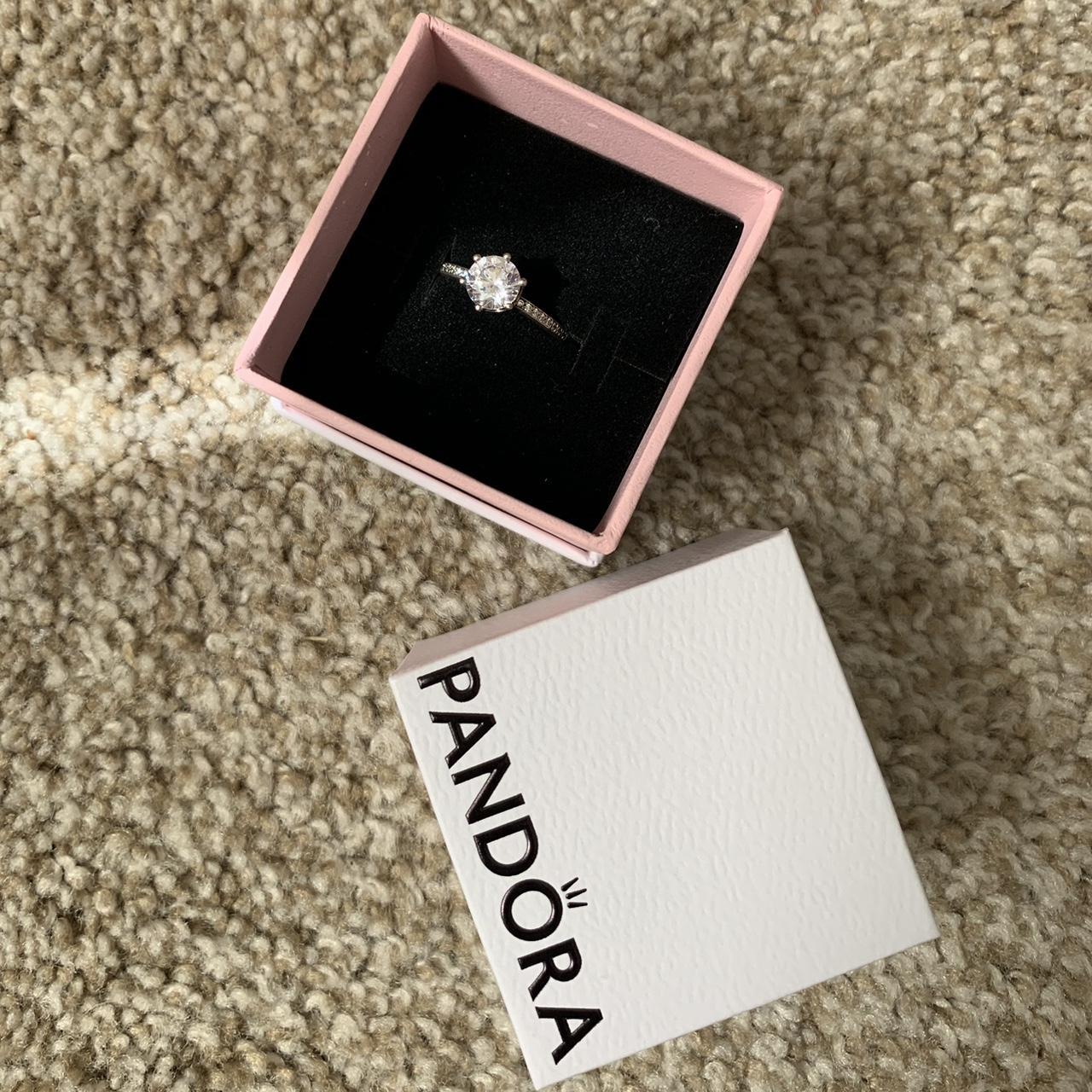 Silver Pandora Solitaire Ring ⚠️48 HOUR 30% OFF... - Depop