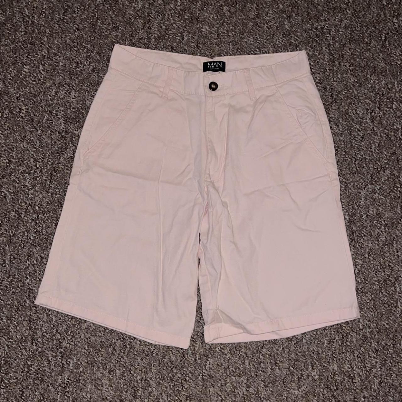 Light Pink Cargo shorts (30) Boohooman, Brand new... - Depop