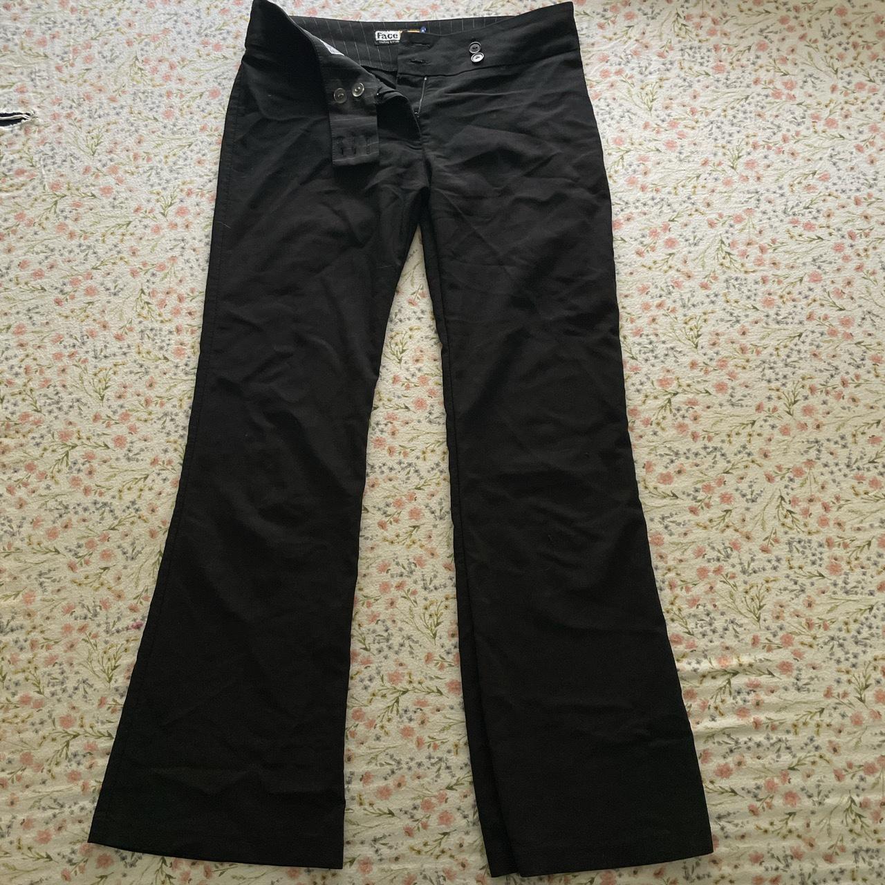 face off fitted black suit flare pants ~ missing... - Depop