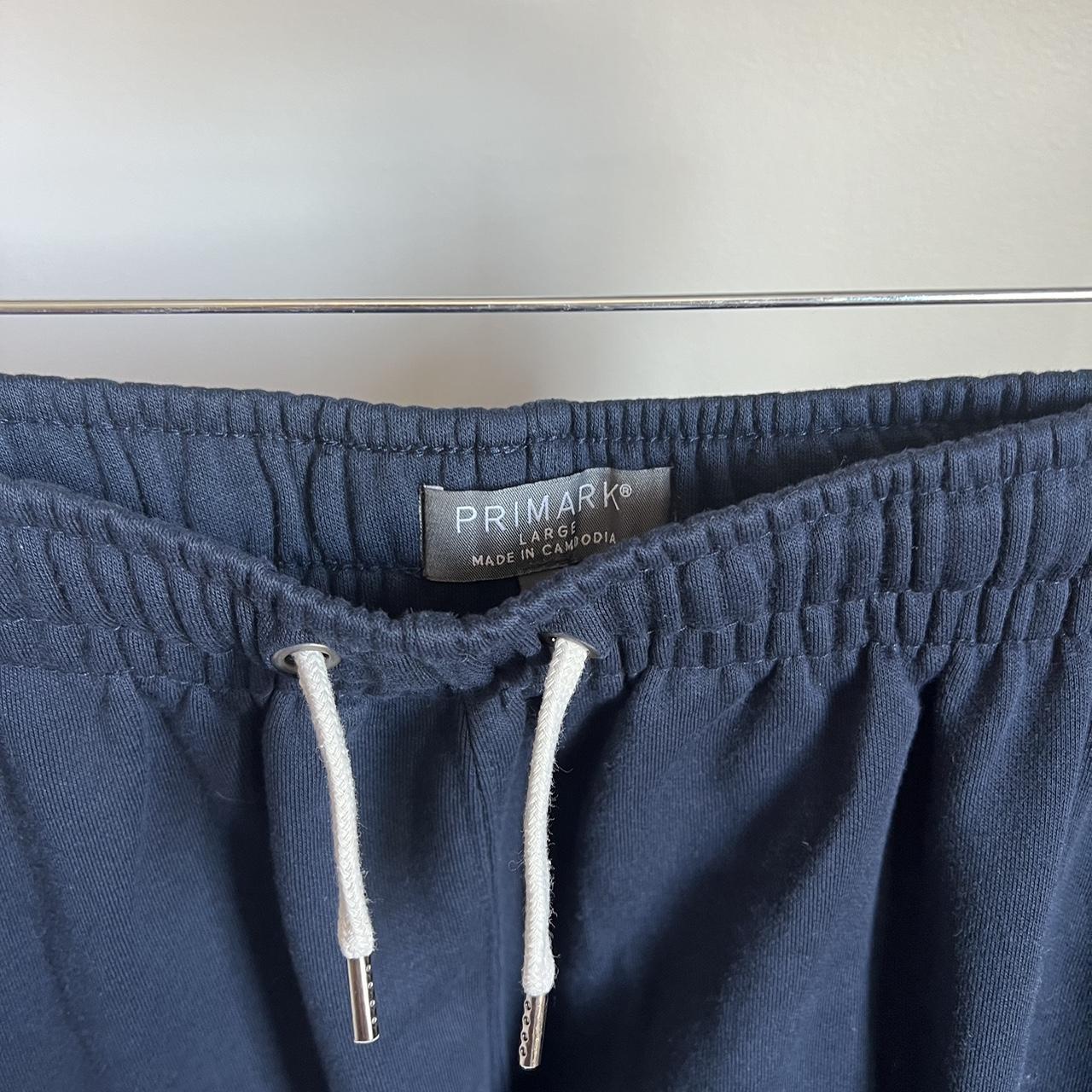Navy Primark straight leg sweat pants Waist:... - Depop