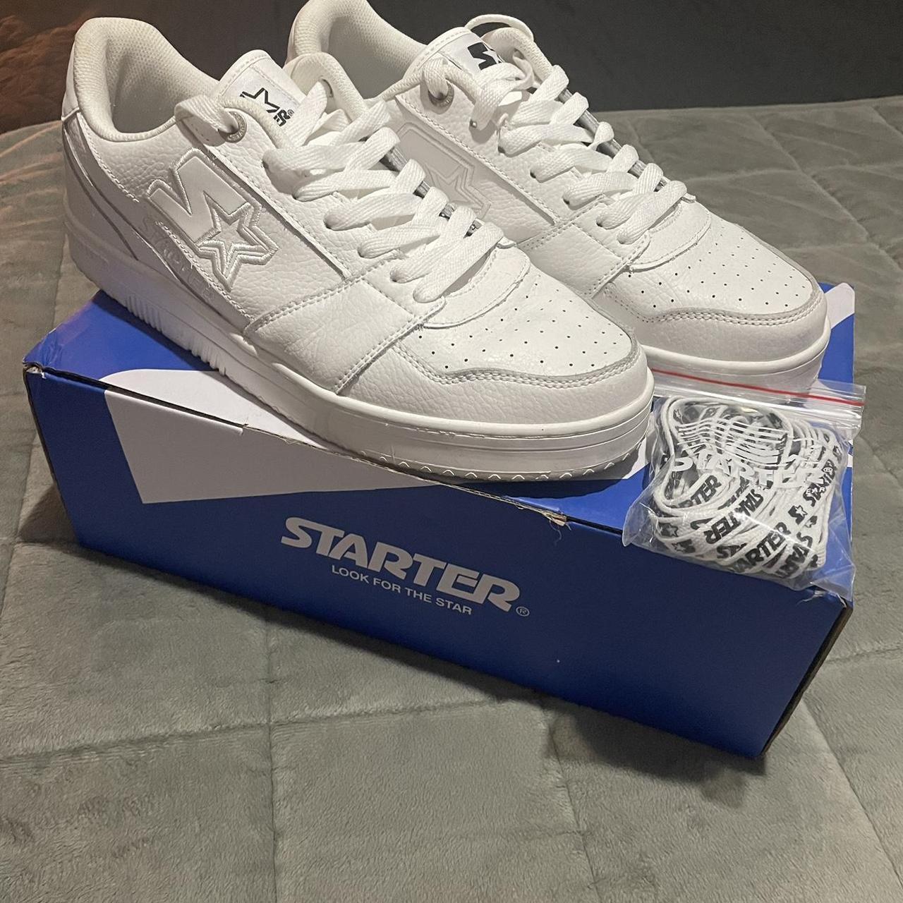 Starter S5 ‘white/white’ sneaker. Size US12,... - Depop