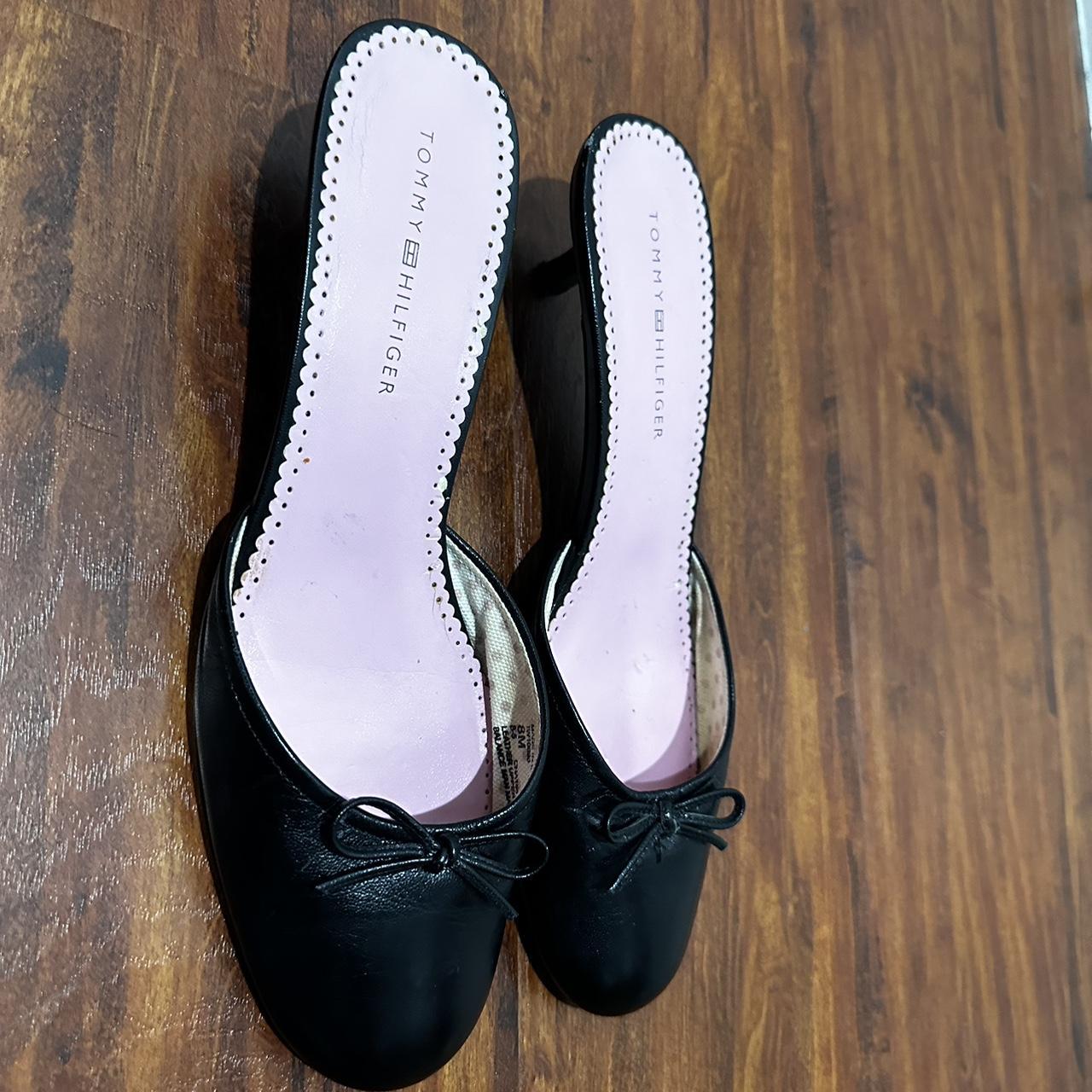 Ballet mule kitten heels. Size 8. Best fits a 7-7 1/2 - Depop