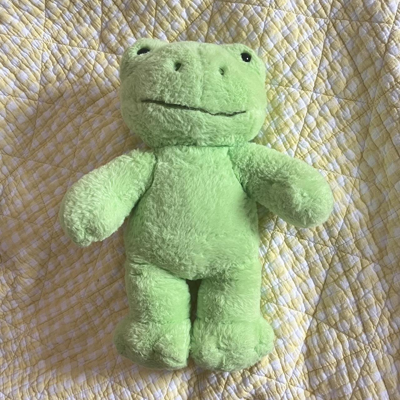 official build a bear standing spring green frog plush - Depop