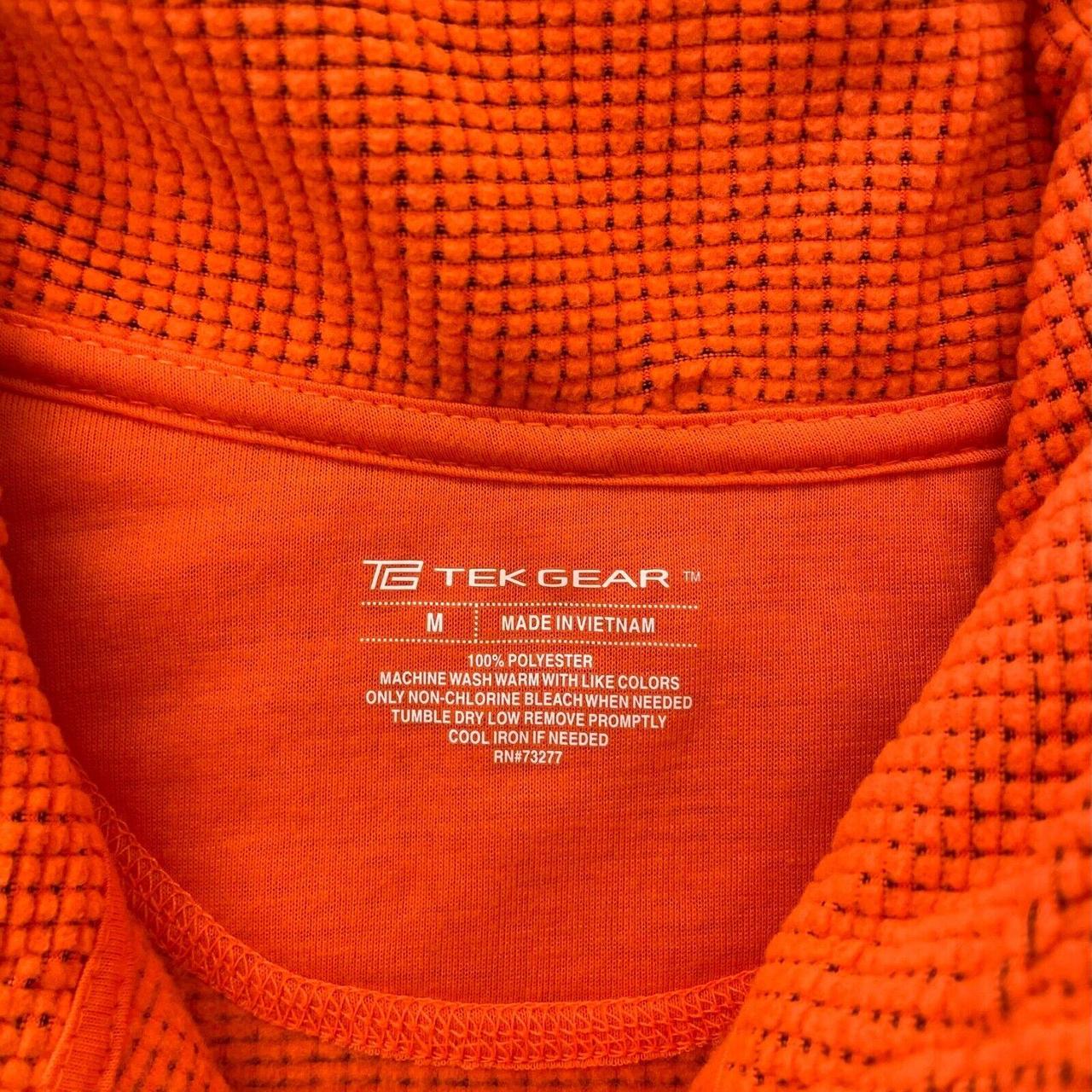 Tek Gear Thermal Shirt Womens M Medium Orange Mock Depop