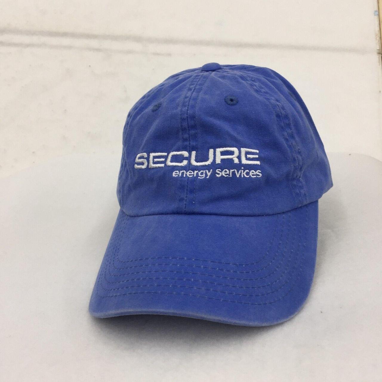 Port Authority Baseball Hat Mens Adjustable Blue... - Depop