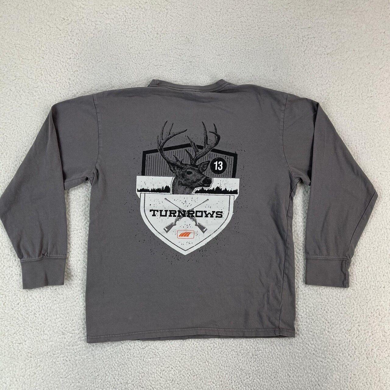 Turnrows Farmers Brand Shirt Mens Large Gray Pocket... - Depop