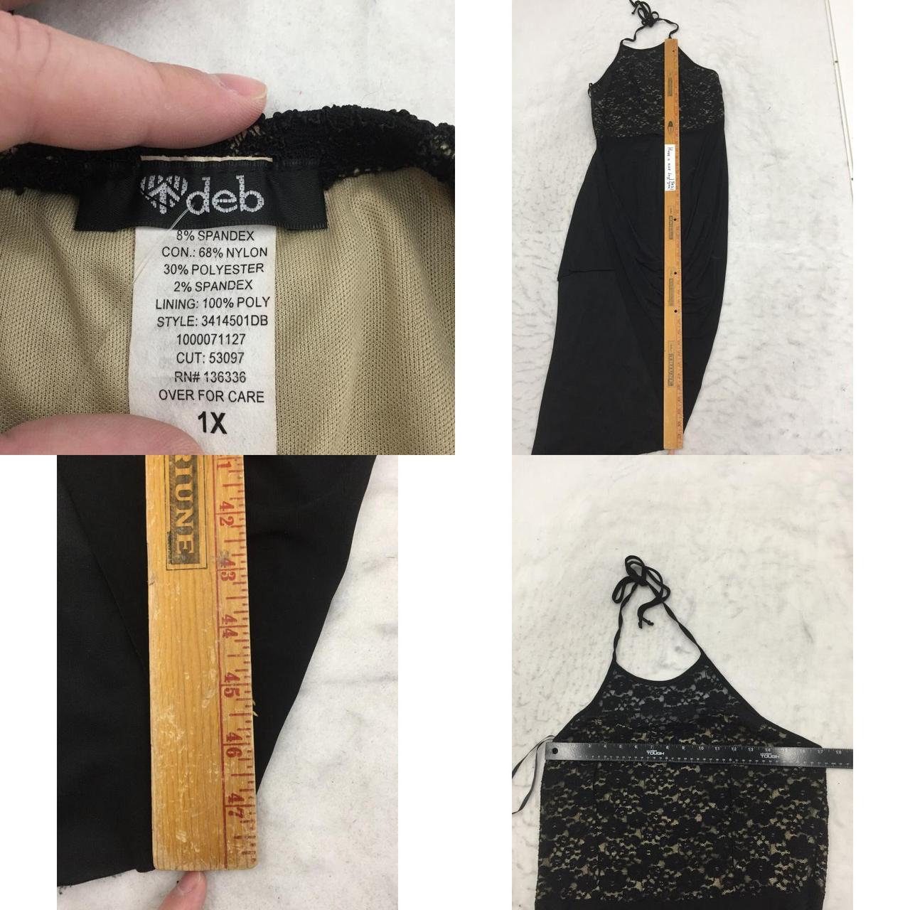 NEW Deb Dress Plus Size 1X Black Lace Tank Top Lined... - Depop