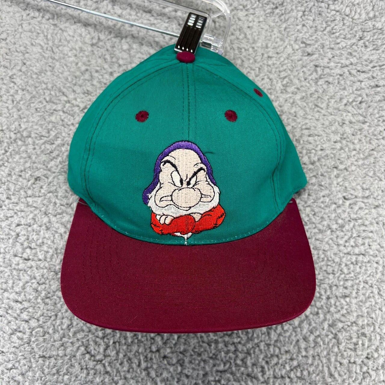 Vintage Disney Snow White Grumpy Snapback Hat Cap... - Depop