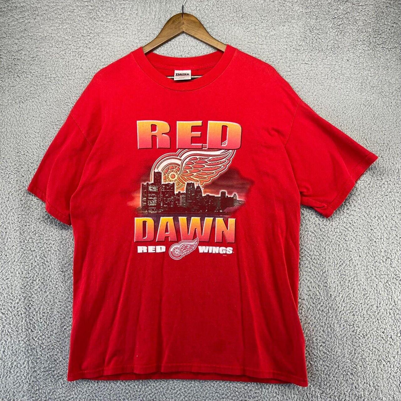 Vintage Detroit Red Wings Shirt Men's Extra Large... - Depop