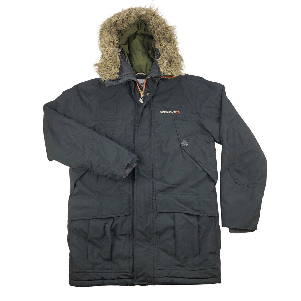 Didricksons Melker USX Parka Mens Medium Black Full... - Depop