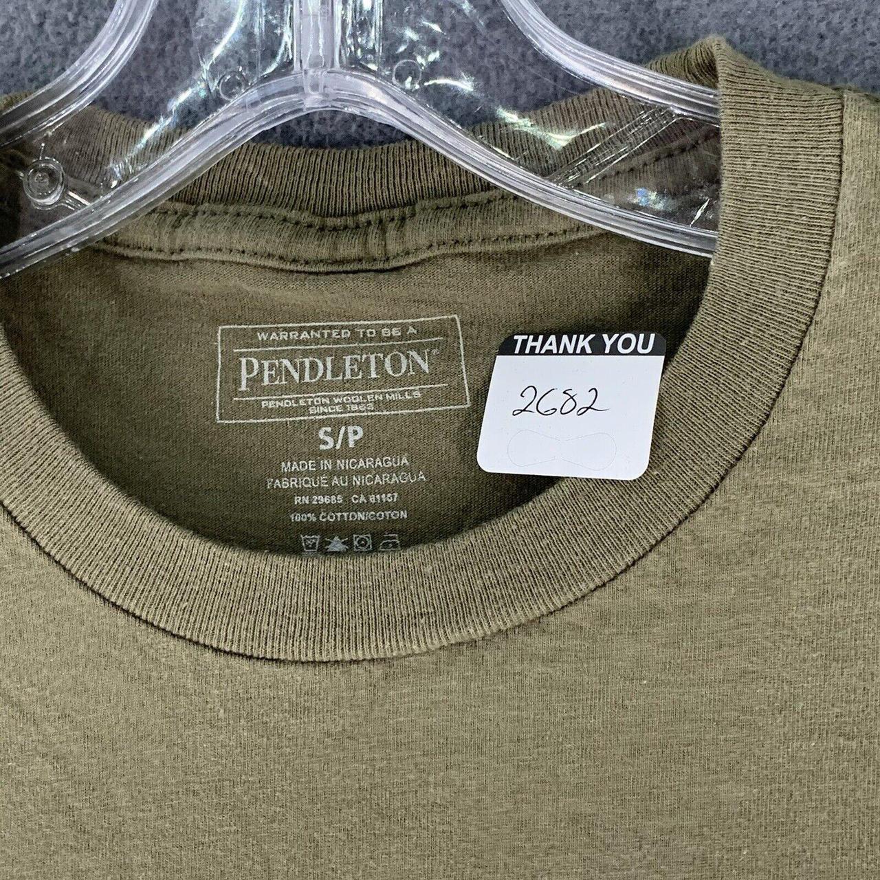 Pendleton Shirt Adult S Green Short Sleeve Crew Neck... - Depop