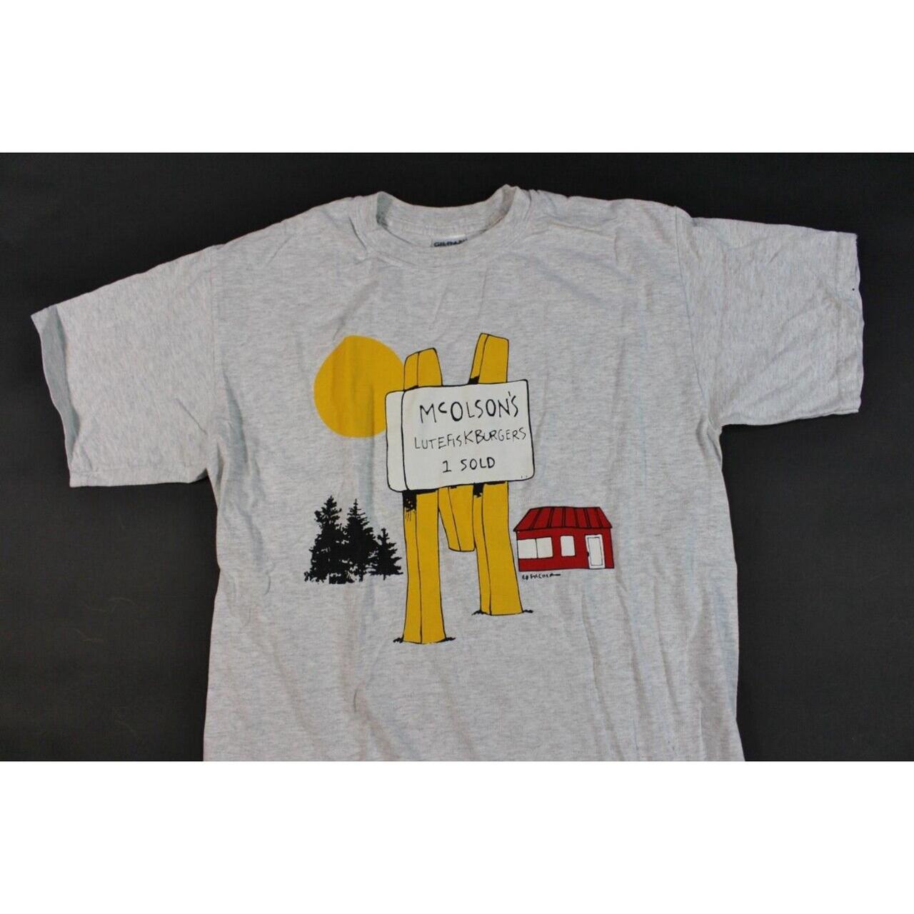 Ed Fischer Cartoonist Gray Medium McDonald's... - Depop