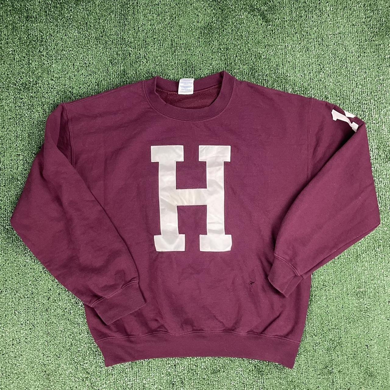 Preppy Harvard Crewneck Size M - Depop