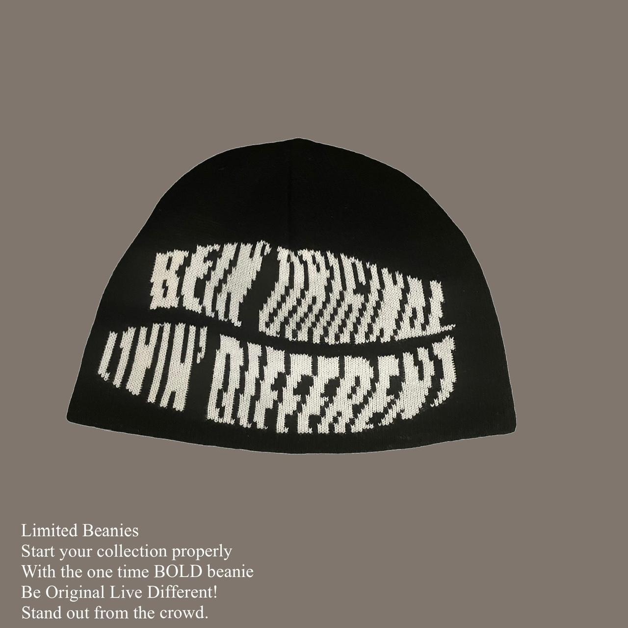 One size BOLD beanie “BEIN ORIGINAL LIVIN... | Depop