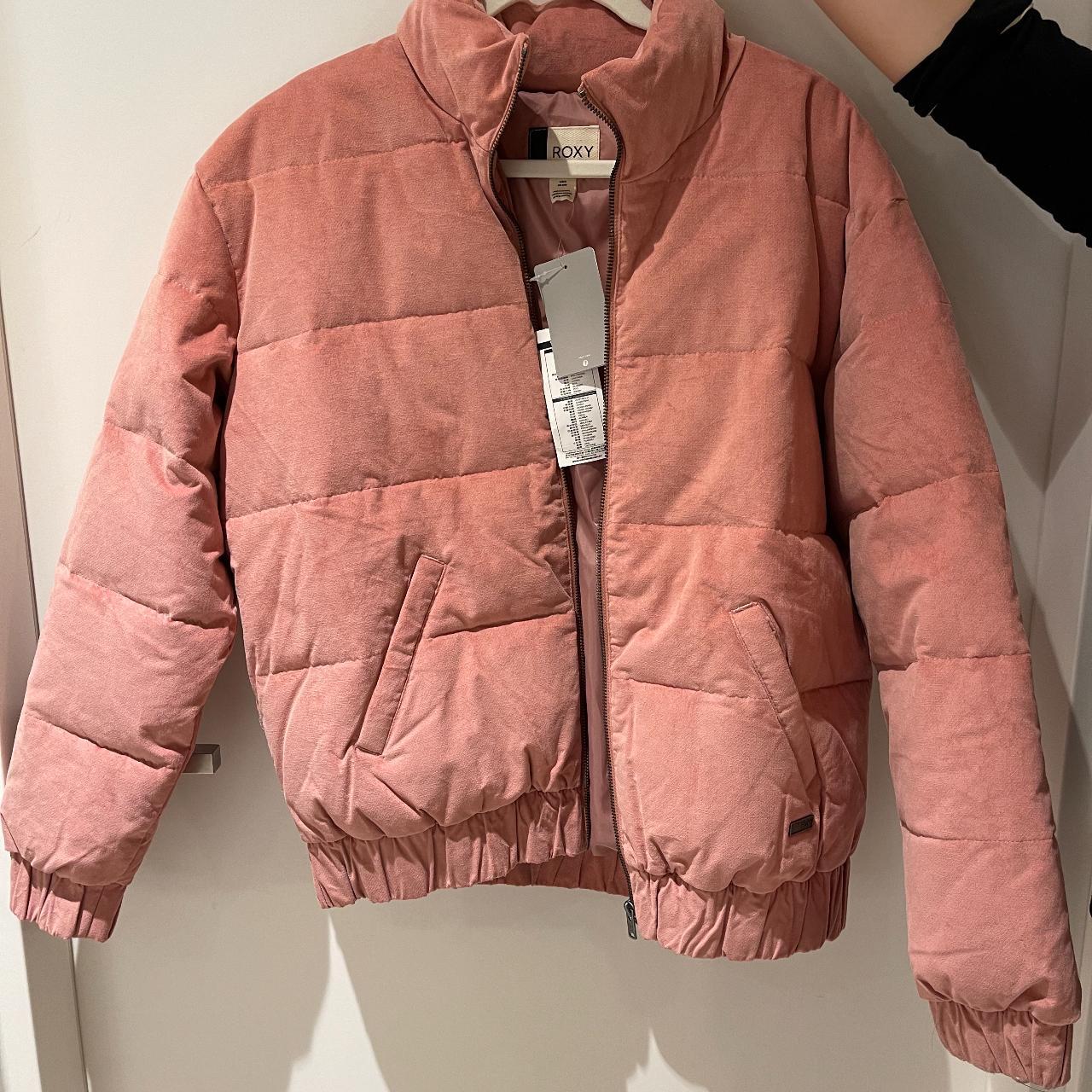 Roxy Pink Puffer Jacket. Fit baggy and comfortable.... - Depop