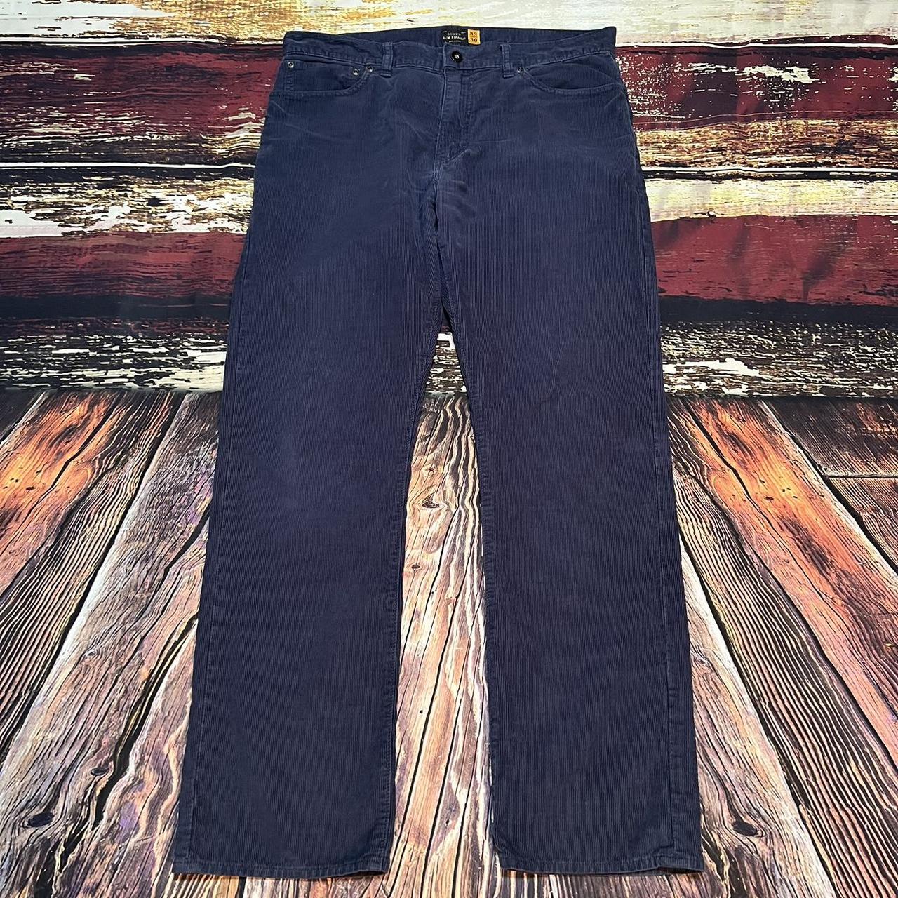 J.Crew Men's Navy and Blue Jeans | Depop