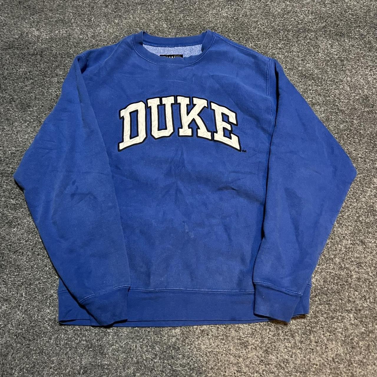 Vintage Duke University Blue Devils Sweatshirt Duke... - Depop