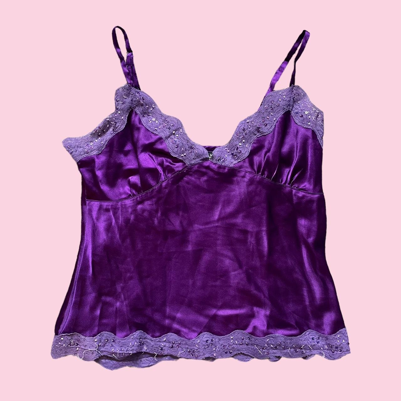 Cute purple silk cami😍💜 Brand: Magazine Size: M Can... - Depop
