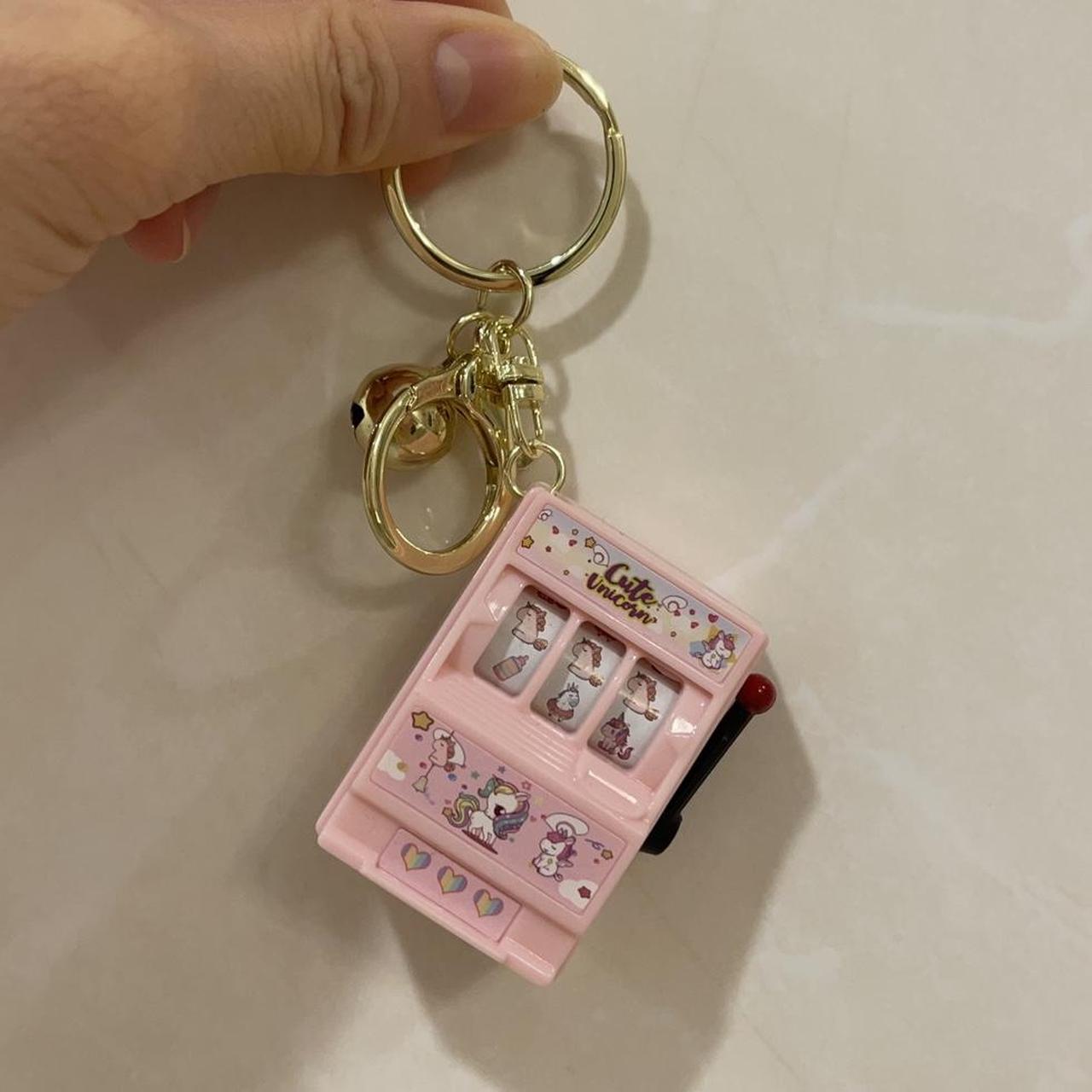 Pink Slot Machine Keychain 💝 Brand New Gold... - Depop