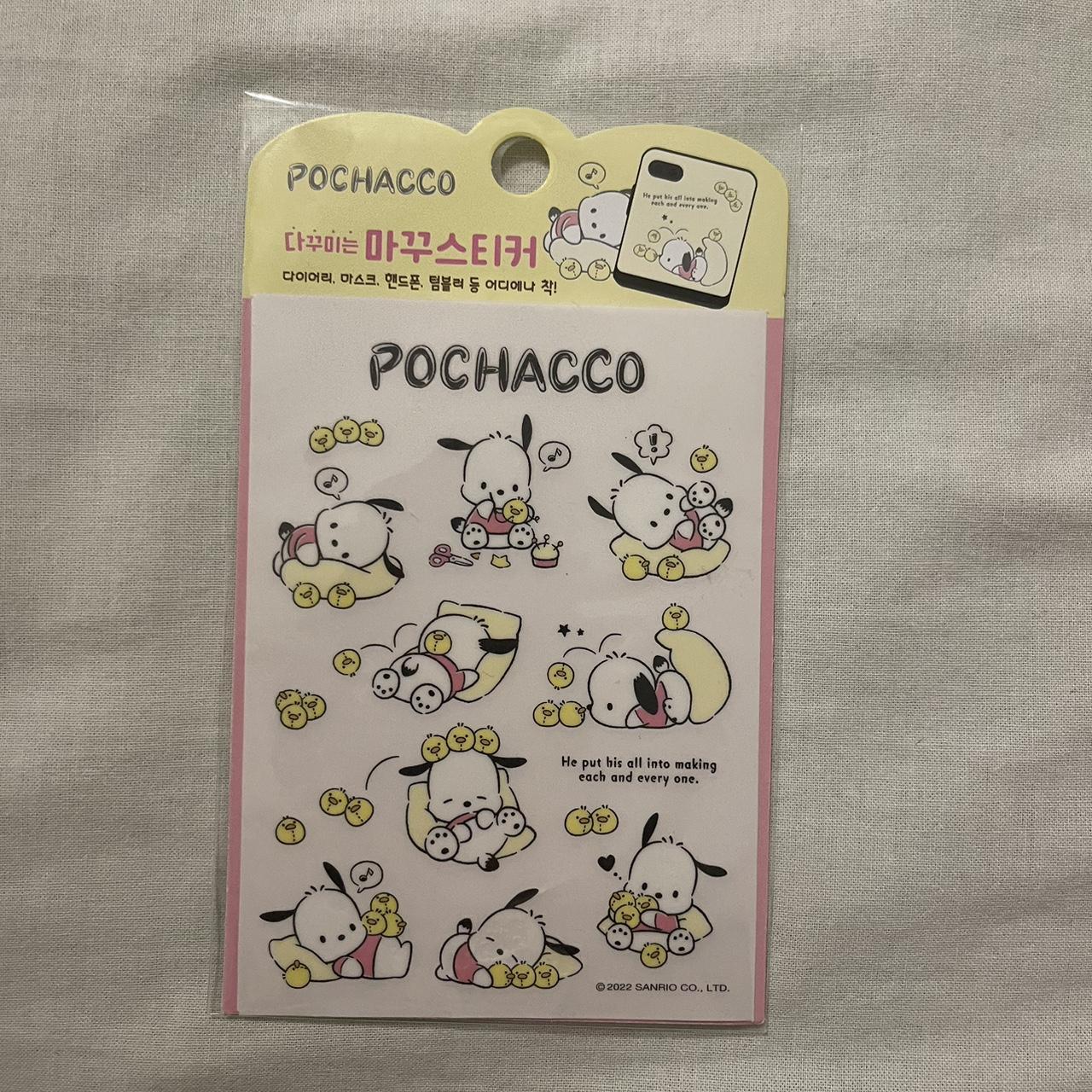 pochacco sticker #sanrio #stickers #pochacco #cute... - Depop
