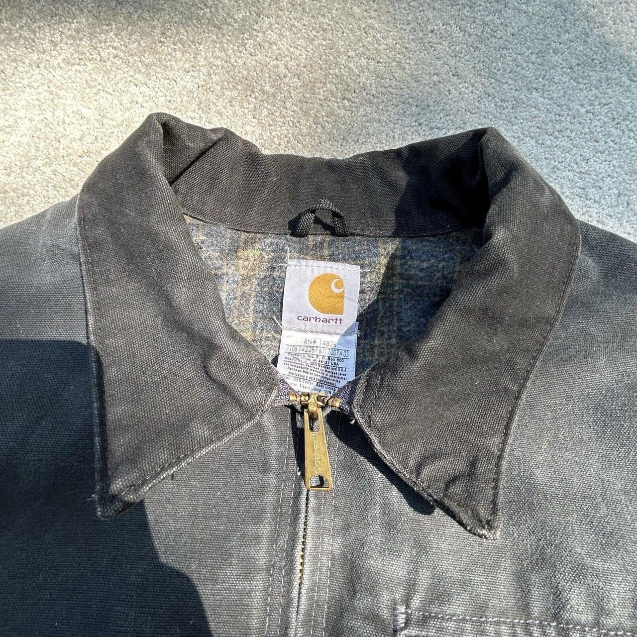 Vintage Carhartt Detroit Jacket J97 PTL Adult 4XL... - Depop