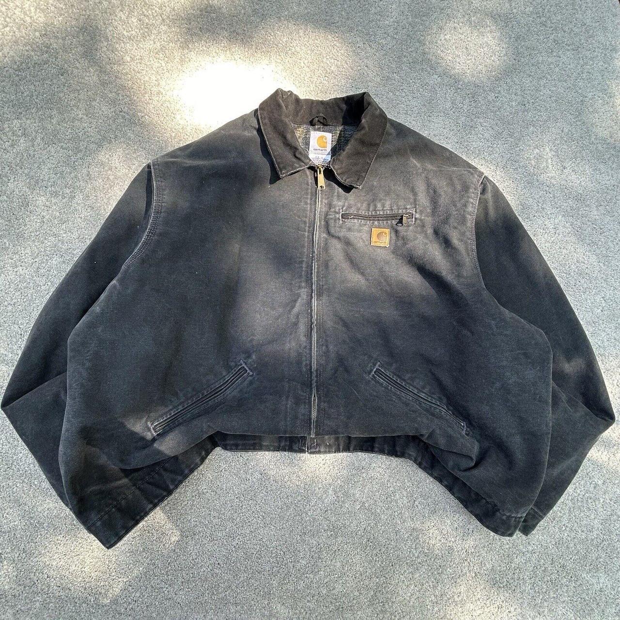 Vintage Carhartt Detroit Jacket J97 PTL Adult 4XL... - Depop