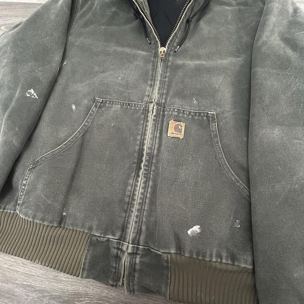 Vintage Carhartt Jacket Adult XL J130 MOS Moss Green... | Depop