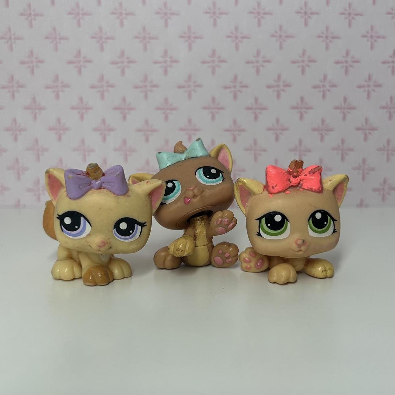 Authentic Littlest Pet Shop Kitten Triplets -Very... | Depop
