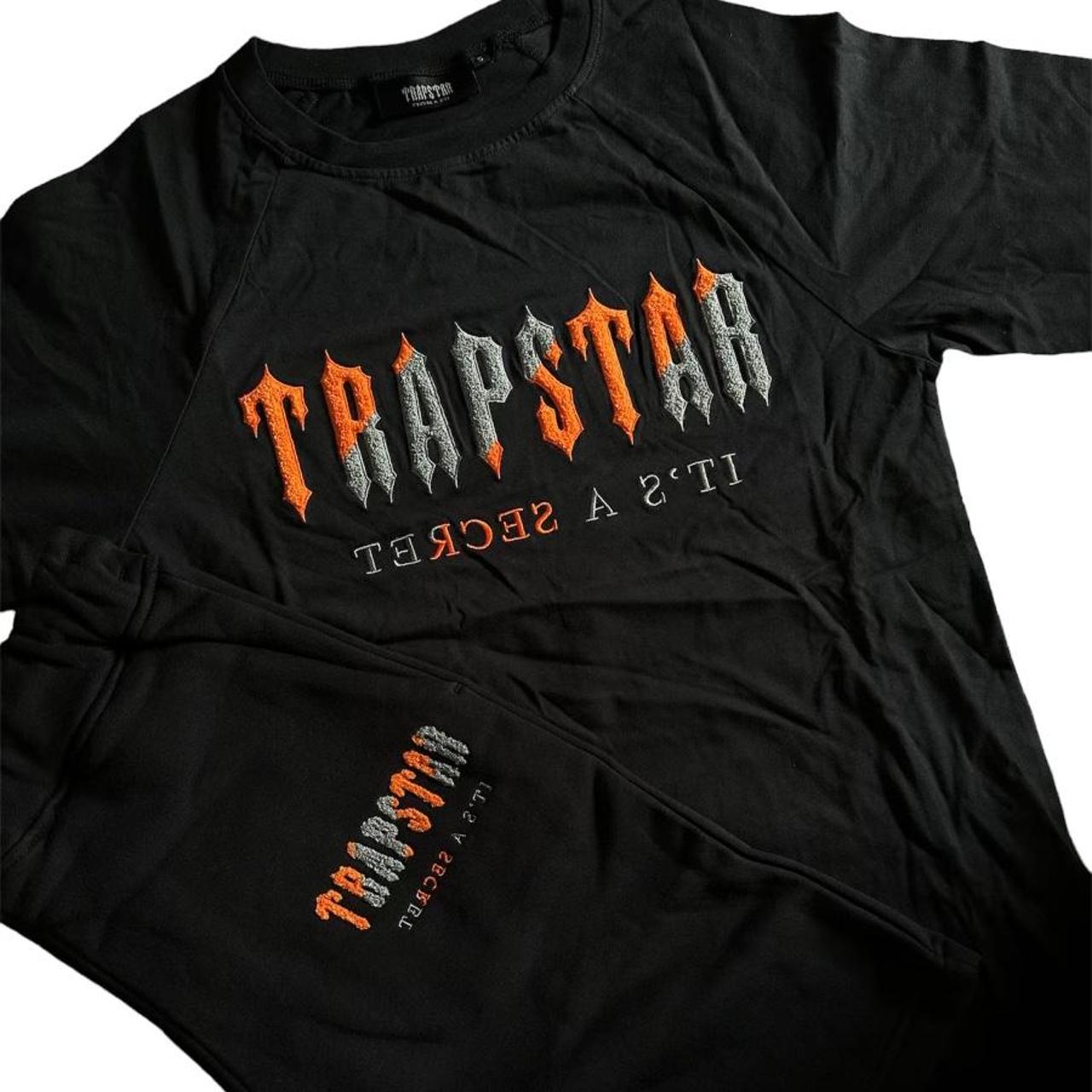 Trapstar Chenille Decoded Short Set - Black /... - Depop