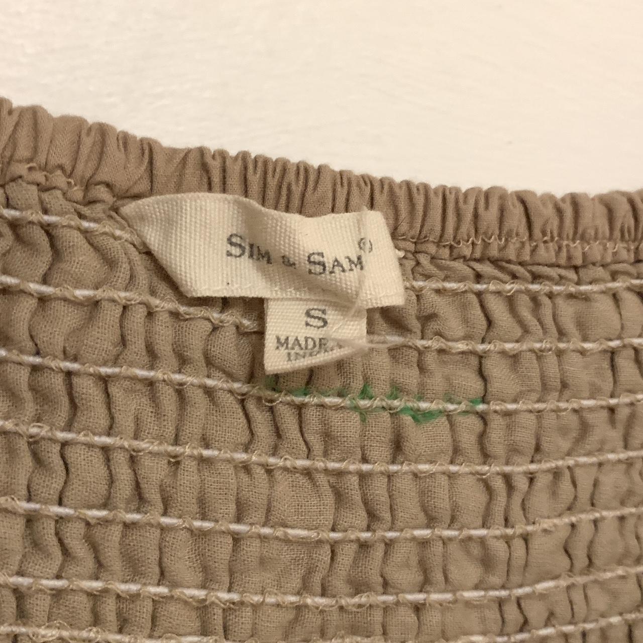 Sim and Sam khaki colored dress Size... - Depop