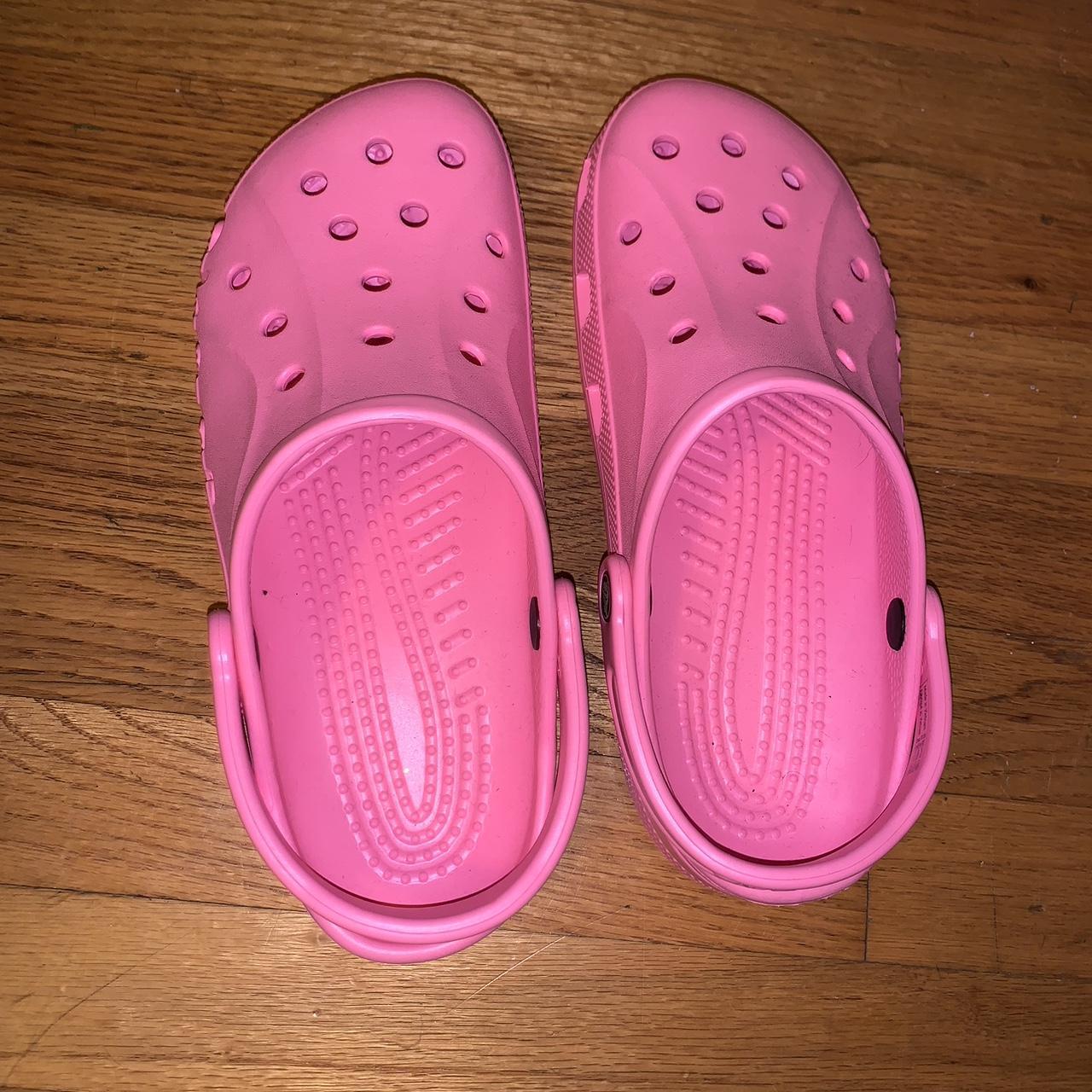 Pink Crocs !! Wore for like 5 seconds I didnt... - Depop
