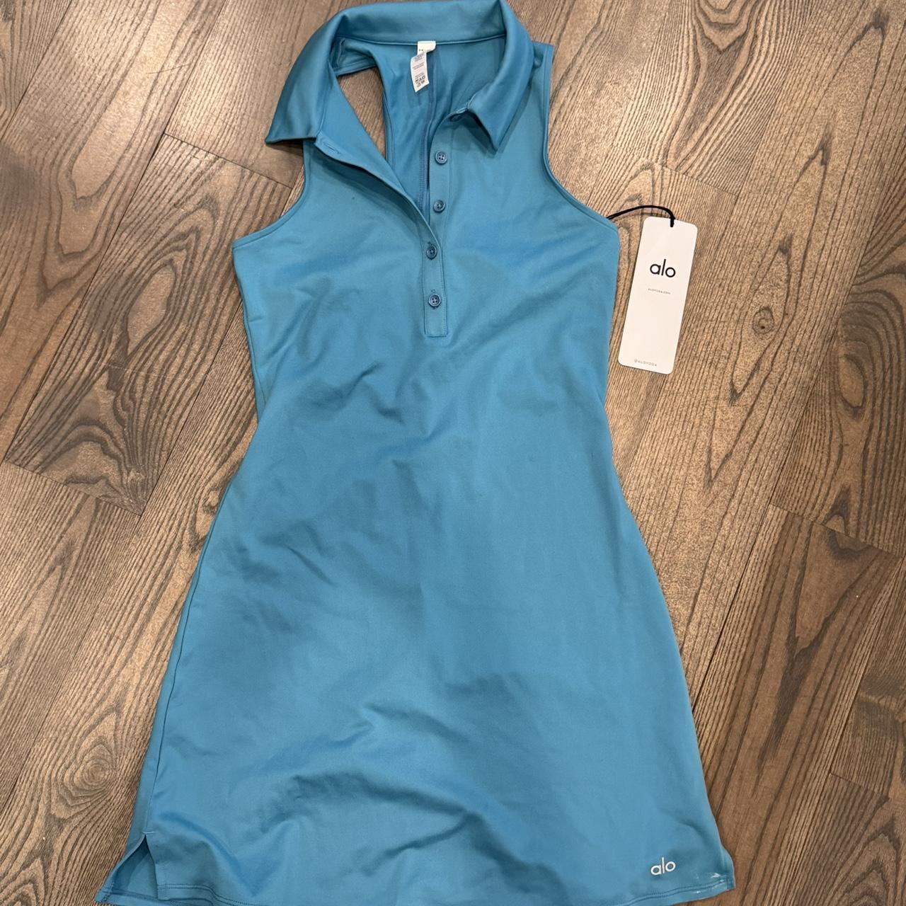 Alo Yoga Tennis Dress in Blue Tags Attached! Size... - Depop