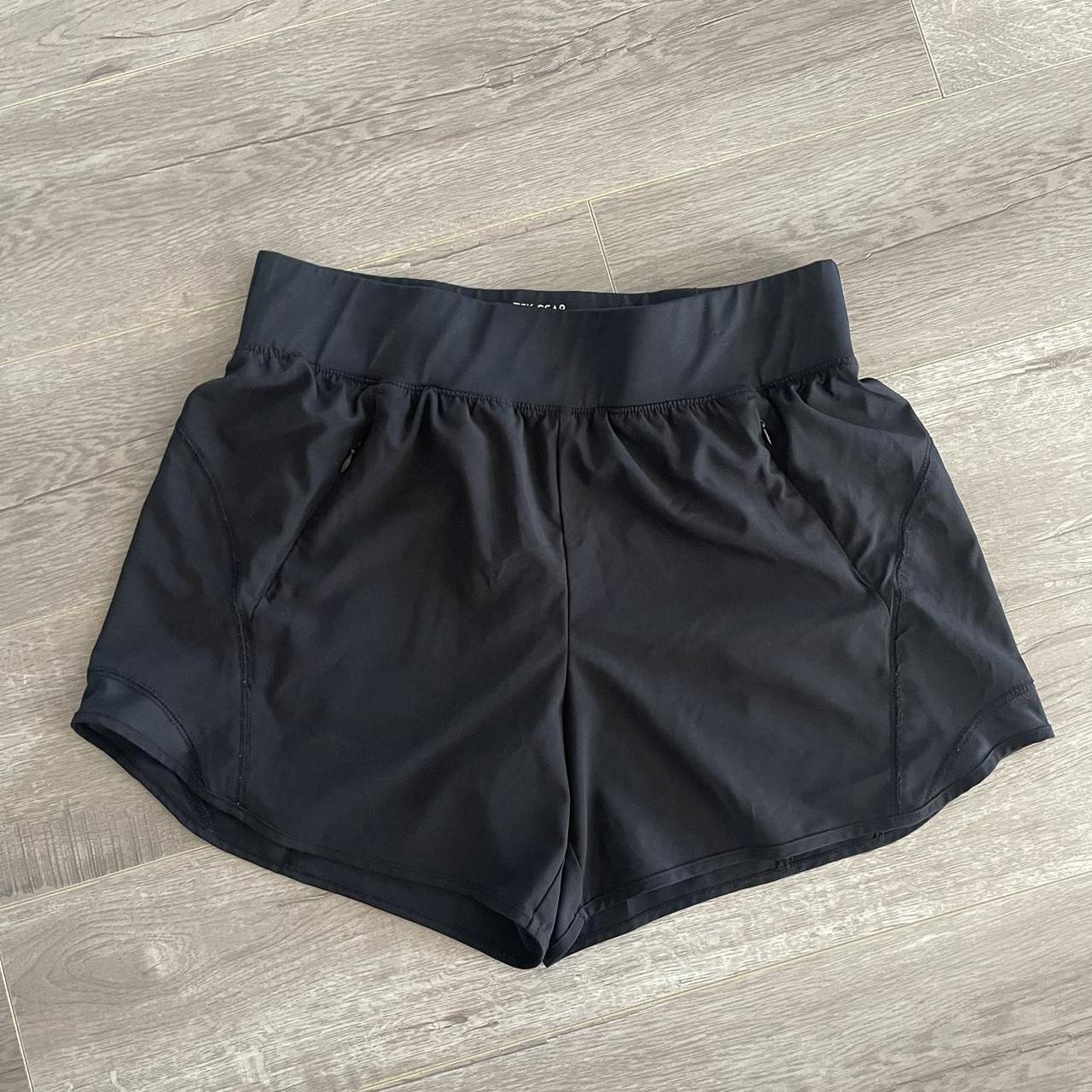 Black running shorts, size L Size L (could fit... - Depop